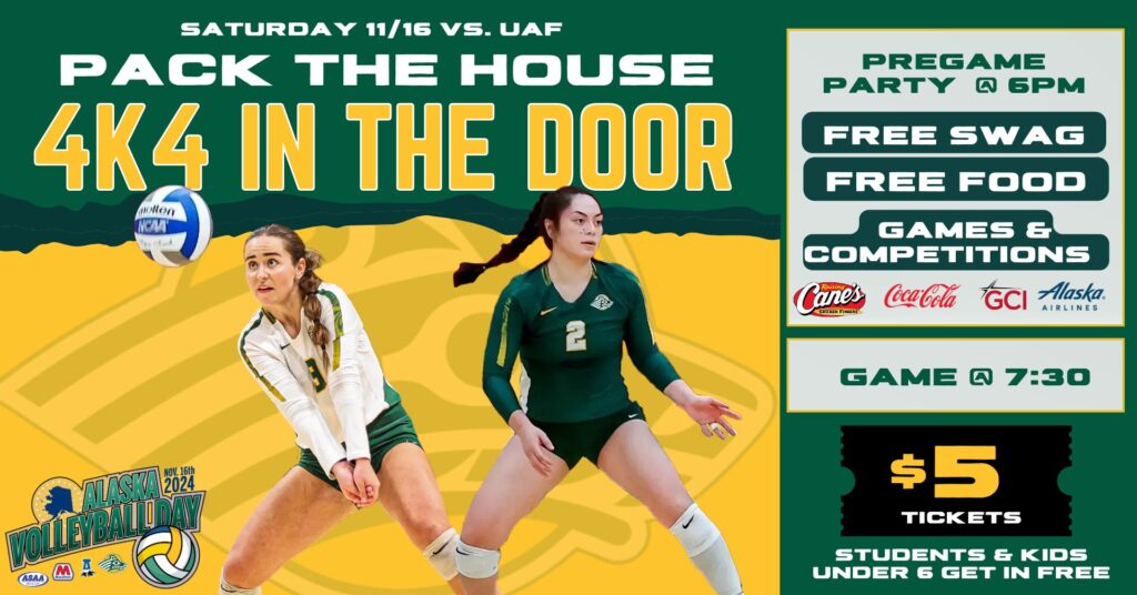 UAA vs UAF - 4K4 Pack the House Night - Alaska Airlines Center